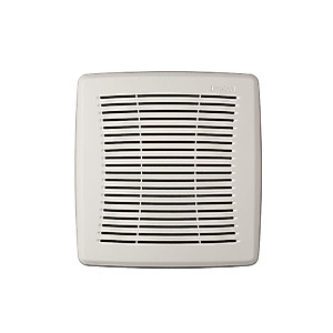 Broan-NuTone FGR101 Replacement Square Bathroom Ventilation Exhaust Fan Grille Cover, White