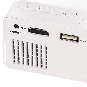 Mini Projector,1080P Portable Outdoor Movie Projector with 24-60inch Projection Size, HDMI USB LED Porjector for Home Theater, Outdoor Camping (US Plug)