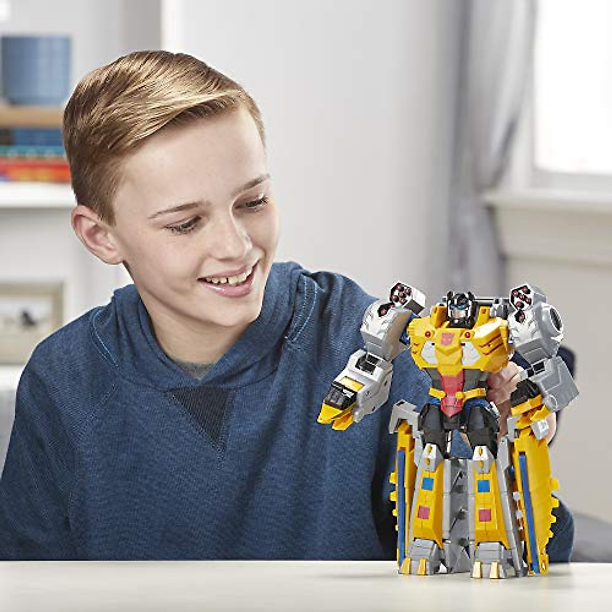 Transformers Toys Cyberverse Action Attackers Ultimate Class Grimlock Action Figure - Repeatable Seismic Stomp Action Attack - for Kids Ages 6 & Up, 11.5"