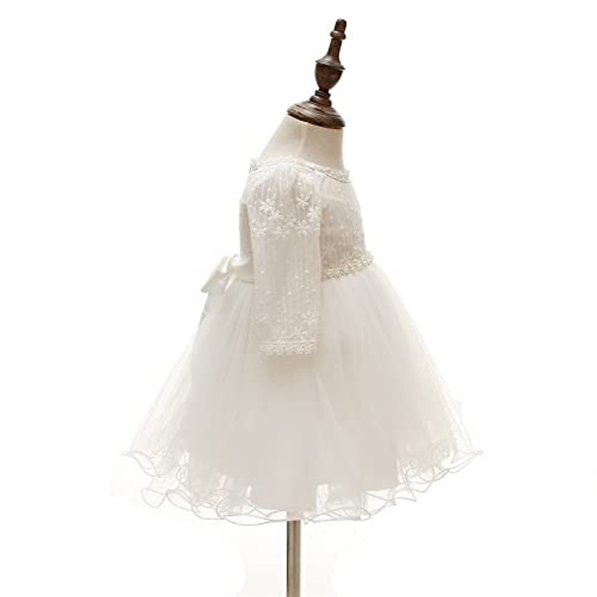 Coozy Baby Girls Dresses Christening Baptism Gowns, Ivory, Size 0-6 Months