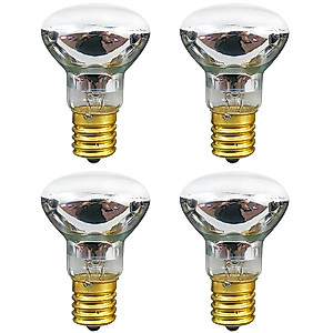 Lava Lamp Bulb 4 Pack 30W E17 R39 Reflector Type Bulb, Replacement Bulbs for Lava Lamps and Glitter Lamps.