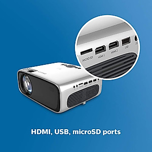Philips NeoPix Ultra 2, True Full HD Projector with Apps and Built-in Media Player