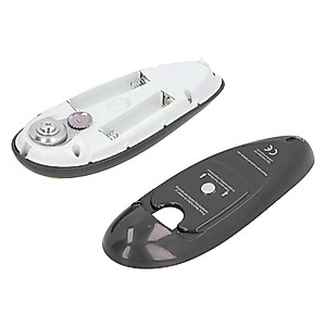 Fdit Portable Automatic Can Opener One-Touch Safety Magnetic Function Can Opener Electric Bottle Opener Black For Home Restaurant Aa Batteries