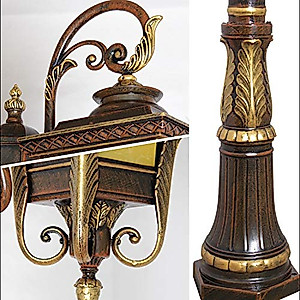 MRFX Modern Chinese-Style Aluminum Alloy Double-Headed Garden Lights, Residential Park Street Lighting Home Garden Decoration Lights, Waterproof IP65