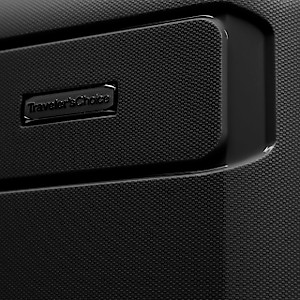 Traveler's Choice Pagosa Indestructible Hardshell Expandable Spinner Luggage, Black, Carry-on 22-Inch