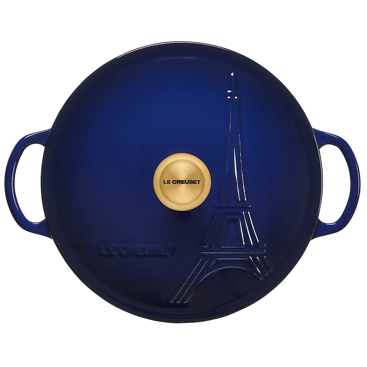 Le Creuset Eiffel Tower Collection Enameled Cast Iron Signature Cocotte with Lid, 2.5 qt., Indigo