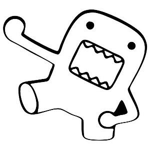 JDM Domo Kun - Sticker Graphic - Auto, Wall, Laptop, Cell, Truck Sticker for Windows, Cars, Trucks