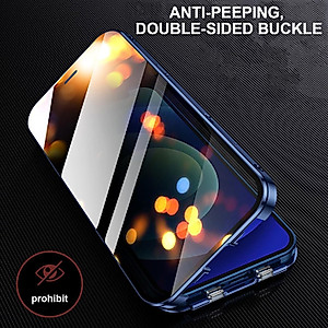 Cipherguard Magnetic Privacy Case for iPhone, Privacy Phone Case, Anti Peep 360 Degree Front, Privacy Screen for iPhone 12/13/14 Pro Max (13 ProMax, Black)