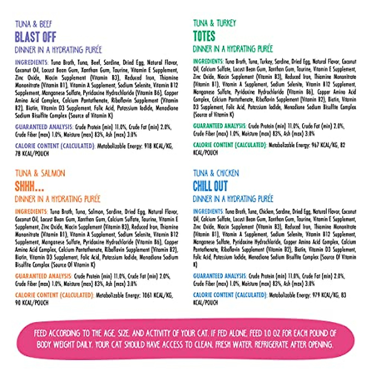 Weruva B.F.F. Play - Best Feline Friend Pate Lovers, Aw Yeah!, Pate Partay! Variety Pack, 3oz Pouch (Pack of 12)