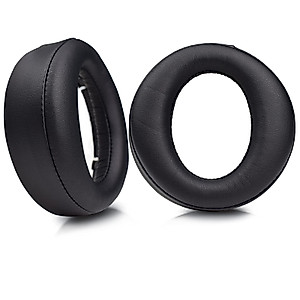 MOLGRIA Replacement Ear Pads, Earpads Cushion Cover for Sony PS3 PS4 Gold Wireless Playstation 3 Playstation 4 Headset 2018 Version CECHYA-0080 Stereo 7.1 Virtual Surround Headset(Black)