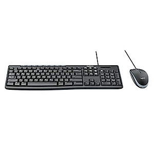 Logitech Media Combo MK200 Full-Size Keyboard and High-Definition Optical Mouse