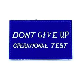 Don't Give Up Operational Test VX-9 Vampires PVC Patch - with Hook and Loop