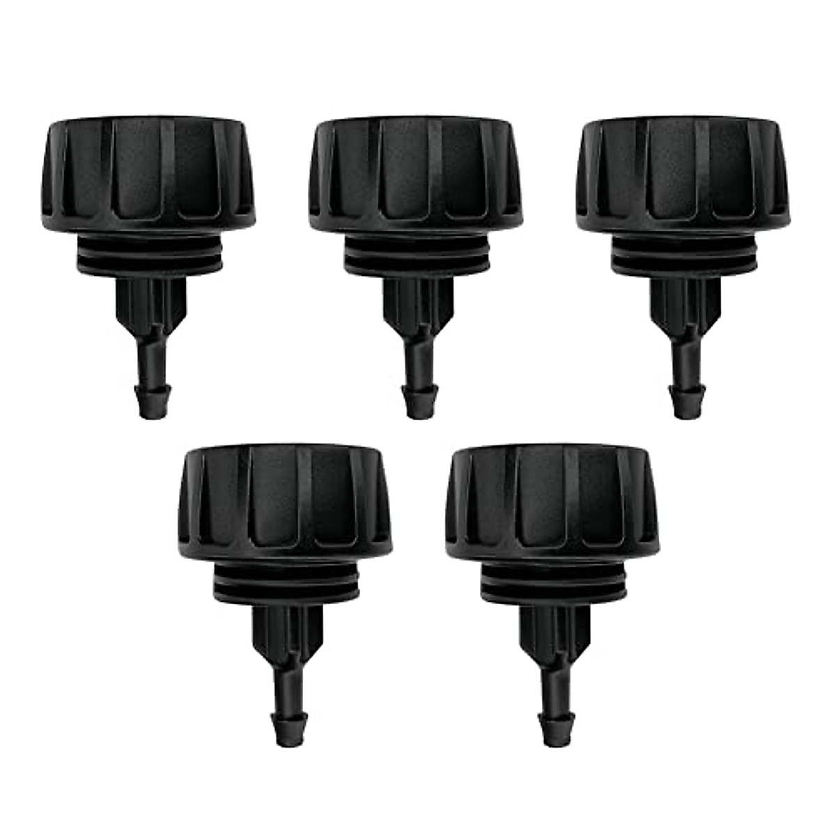 5 Pack 1/4 Inch Drip Irrigation Tubing to Faucet/Garden Hose Adapter, 1/4" Drip Irrigation Fitting Hose Connectors, Convert 3/4" Garden Hose to 1/4" Drip Tubing for Irrigation Kits