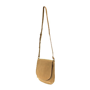 joy susan Jackie Large Flap Suede Crossbody Bag