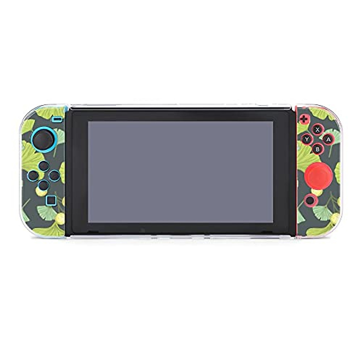 ERFGT Gin-Kgo Pat-Tern Case for Nintendo Switch with Screen Protector Slim Anti-Scratch Anti-Slip Protective Case Cover for Girls and Boys
