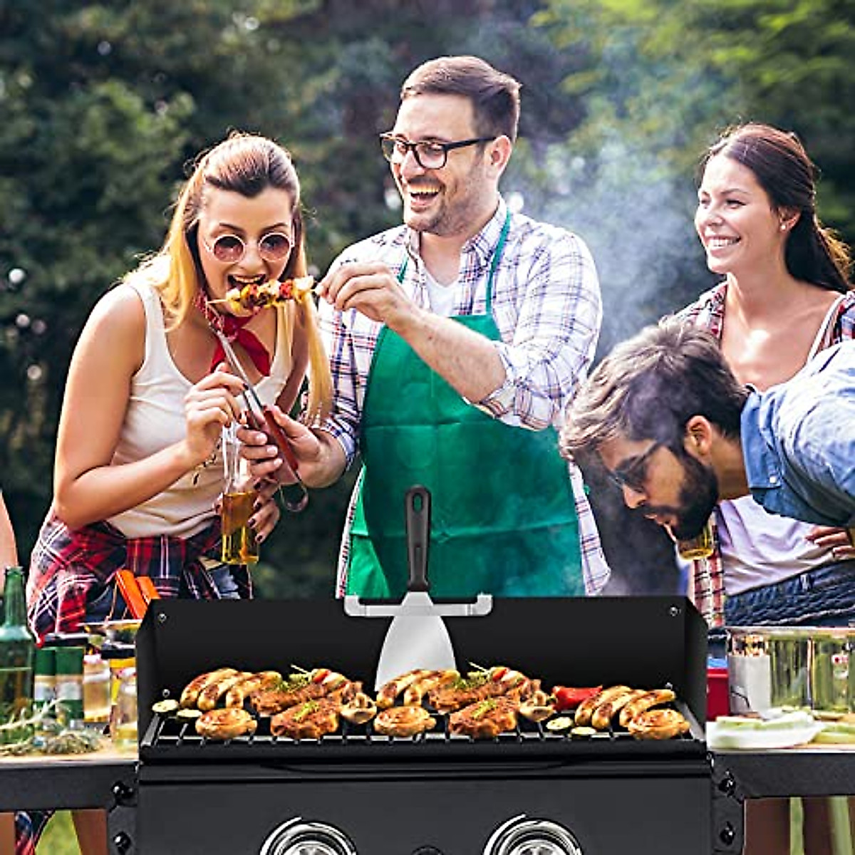 2Pcs Griddle Spatula Holder, Suitable for Blackstone, Camp Chef, Royal Gourmet, Outdoor Grilling Essential Accessories, Griddle Tool Holder