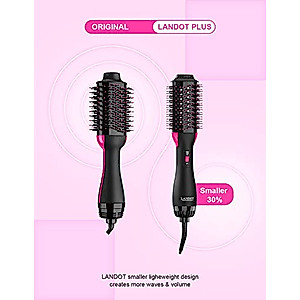Hair Dryer Brush Blow Dryer Brush in One - Plus 2.0 One-Step Hot Air Brush - 4 in 1 HairDryer Styler and Volumizer for Drying Straightening Curling Volumizing Hair