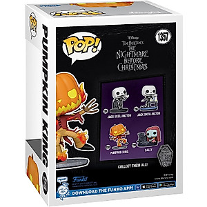 POP Disney: The Nightmare Before Christmas 30th Anniversary - Pumpkin King Funko Vinyl Figure (Bundled with Compatible Box Protector Case) Multicolored 3.75 inches