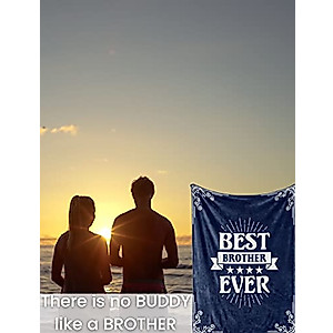 InnoBeta Brother Bed Flannel Throws, Best Brother Ever Blankets from Brother or Sister (50"x 65")