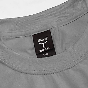 Hanes Men's Long Sleeve Beefy-T Shirt, White, X-Large (Pack of 2)