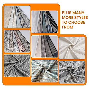 Majestic Giftware Madison Fabric by The Yard (HABK-38X108) | 38" Wide X 108" Length Soft & Washable Cloth for Table Runner, Upholstery, Pillows & Window Treatments (Hawaii - Black)