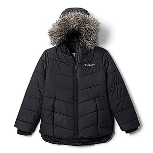 Columbia Youth Girls Katelyn Crest II Hooded Jacket, Black, X-Large