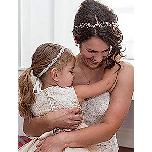 Denifery Flower Girl Rhinestone Crystal Headband Baby Headbands Headband Wedding Hair Accessories for Festival,Special Holiday,Halloween