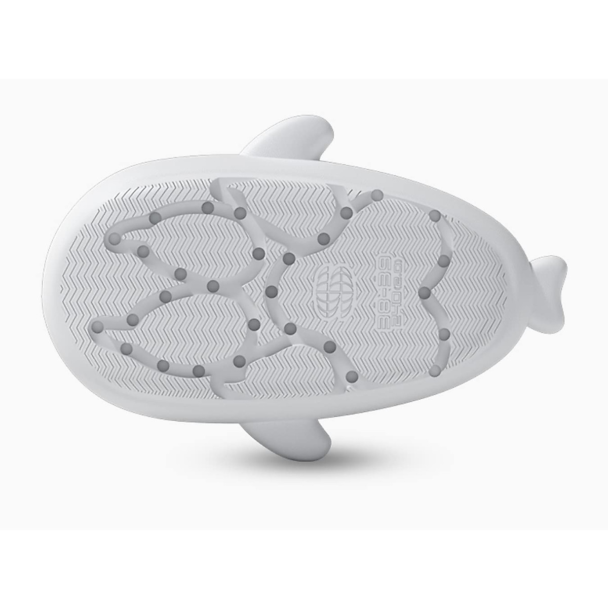 XPKWS Shark Slides for Women and Men Unisex Cloud Slippers Adult Novelty Beach Sandals with Thick Sole (JB-BW,7.5-8 Women/6.5-7 Men,3839)