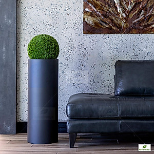 NatraHedge Artificial Topiary Ball Set - Faux Foliage Balls for Garden, Wedding, Home Décor, and Backyard (15" x 15", Juniper Cypress - 2 Pack)