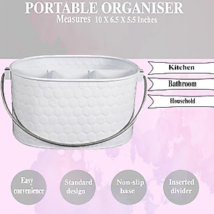 CLEENTABLE utensil caddy for parties, utensil caddy for countertop, kitchen utensil caddy, plate and utensil caddy - picnic utensil caddy, kitchen utensil caddy for countertop - 10 Inches (Grey)