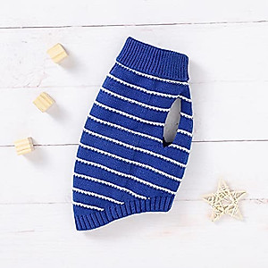 Premium Dog Clothes Comfortable Soft Warm Dog Sweater Breathable Durable Material Apparel for Pet Dogs (XL,Blue)