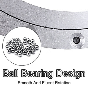 Turntable Bearing 5 8 10 12 14 16 18 20 24 28 32 40inch Heavy Duty Aluminium Alloy Aluminum Swivel Base Bearing, Non Slip Lazy Susan Turntable Bearing, For Table, TV Monitor, Sculpture
