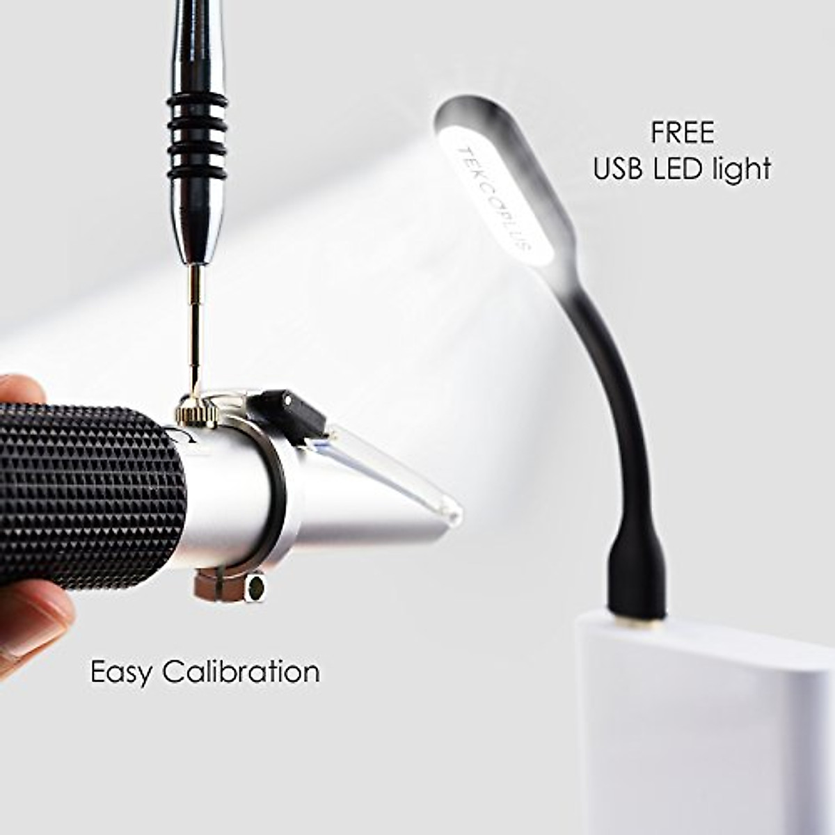 Brix Refractometer Range 0-32% Brix with 0.2% Division, for Brandy, Beer, Fruits, Cutting Liquid