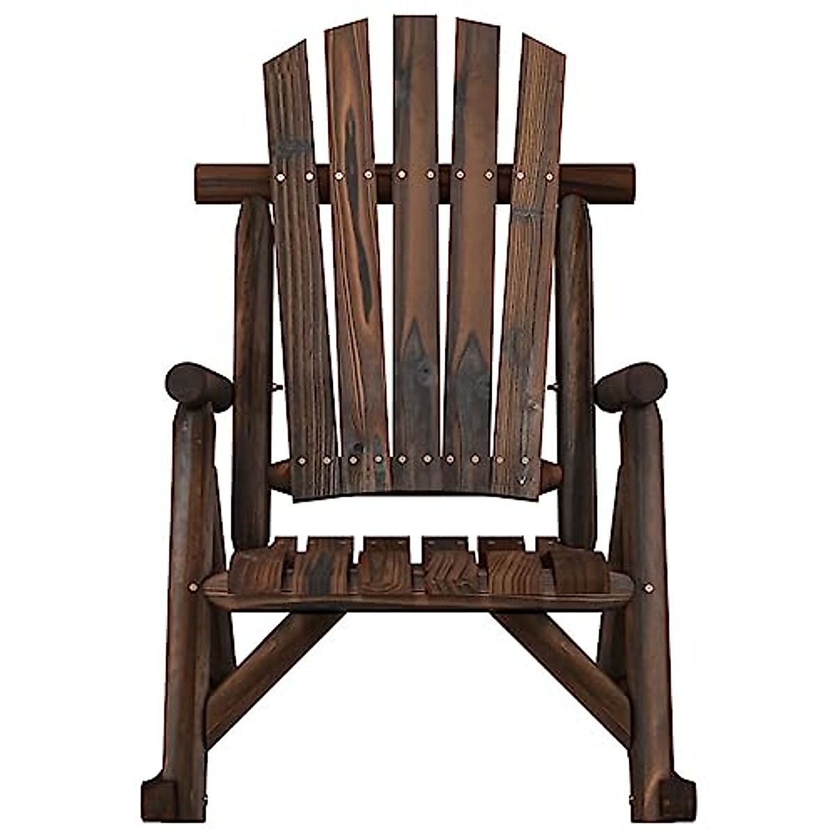 YAFF Patio Rocking Chair 27.2"x37.8"x39.8" Solid Wood Spruce-3346