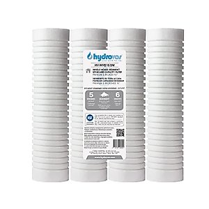 Hydrovos 2.5" x 10" 5 Micron Whole House Water Filter, NSF Certified 10 Inch Sediment Filter with 6-Month Filter Life, 4 Pack