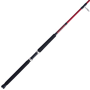 PENN Mariner III Boat Spinning Fishing Rod, Black/Red, 6'6" - Medium - 1pc - 30-50lb