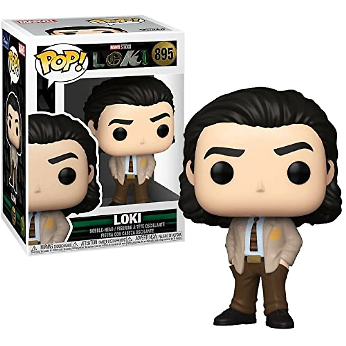 POP Marvel: Loki - Loki in Suit Funko Vinyl Figure (Bundled with Compatible Box Protector Case)