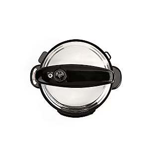 Berghoff Electric Pressure Cooker, 6.3 Qt, Black/Silver