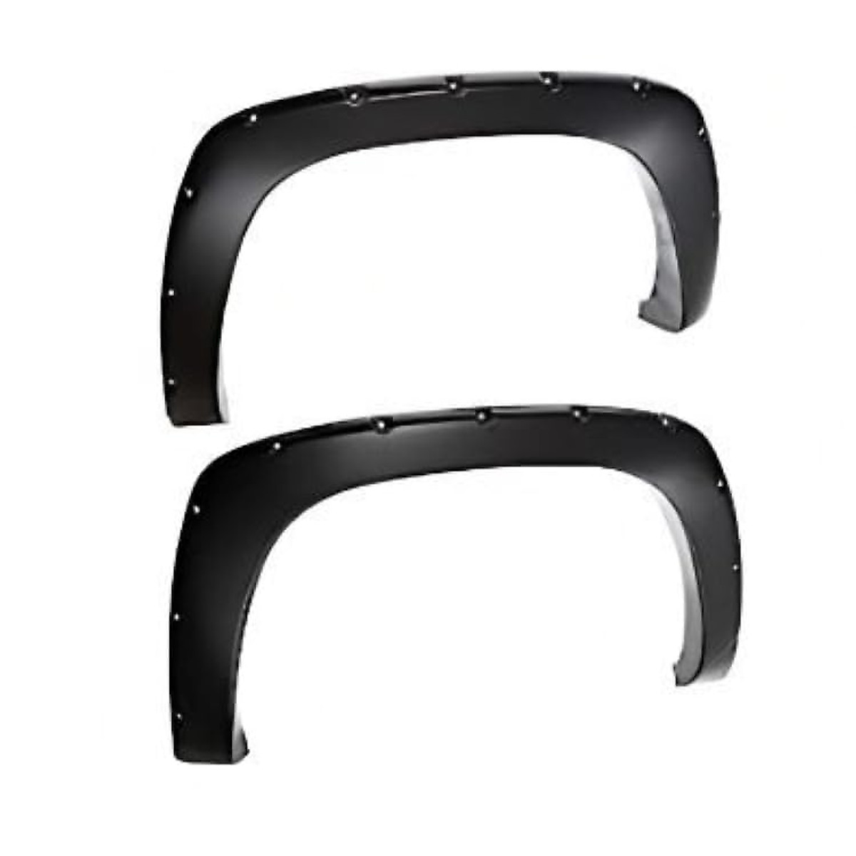 Bushwacker Pocket/Rivet Style Rear Fender Flares | 2-Piece Set, Black, Smooth Finish | 20050-02 | Fits 1999-2007 Ford F-250/F-350 Super Duty Styleside (Excludes Dually)