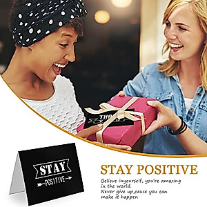 Outus 24 Set Motivational Cards with Envelopes, Inspirational Greeting Note Card, Graduation Cards with Envelopes and Stickers for Teacher Students, Birthday Party Classroom School Supplies