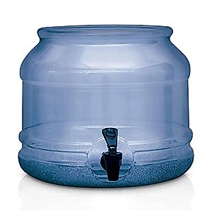 Blue Plastic Water Jug Dispenser Base with Spigot for 5 Gallon Water Bottle, BPA Free Water Dispenser for Stand or Countertop