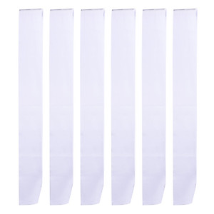 BBTO 6 Pieces White Sashes Blank for Pageants 2024 Blank Satin Sash Plain Sashes for DIY Wedding Hen Party Beauty Pageant Graduation Party Decorations