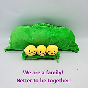2 Peas in a pod plush (50cm+20cm) toys set sweet tsum story detachable19.7 inch and 9.8 inch zipper super cute soft comfortable pillow material vibrant colors gift birthday party adorable Montessori