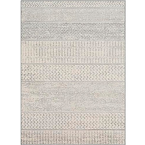 Livabliss Hana Modern Moroccan Area Rug,4'3" x 5'11",Silver Grey