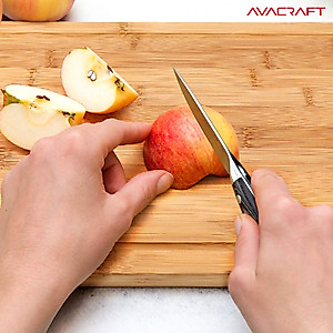 AVACRAFT Kitchen Paring Knife, High Carbon German 1.4116 Stainless Steel Knife, Cutting Chopping Carving Knife, Ergonomic Wooden Handle, 3.5 inch knife with Custom Storage Case
