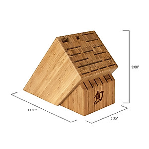 Shun Bamboo Knife Block Set, 22 Slot