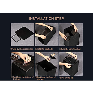 MUKIRAN HOME 12 Pack Shoe Storage Boxes, Shoe Box Clear Plastic Stackable, Drawer Type Front Opening Shoe Holder Containers (Black)