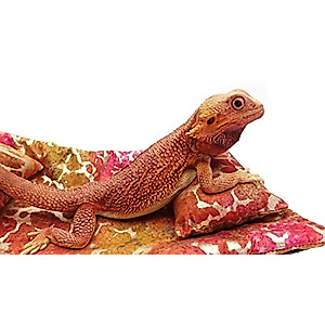 Chaise Lounge for Bearded Dragons, Tie Dye Golden Splash Fabric