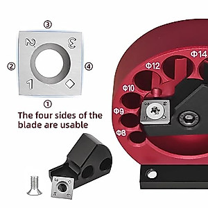 Dowel Maker Jig Kit, Metric 8mm to 20mm Adjustable, with Carbide Blade, Electric Drill Milling Dowel Round Rod Auxiliary Tool