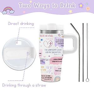 Christian Gifts for Women Girls, Christian Tumbler with Handle for Kids 14 oz, Girls Religious Gifts, Faith Jesus Bible Verse Gifts, Spiritual Inspirational Gifts for Girls, I Am a Child of God Cup